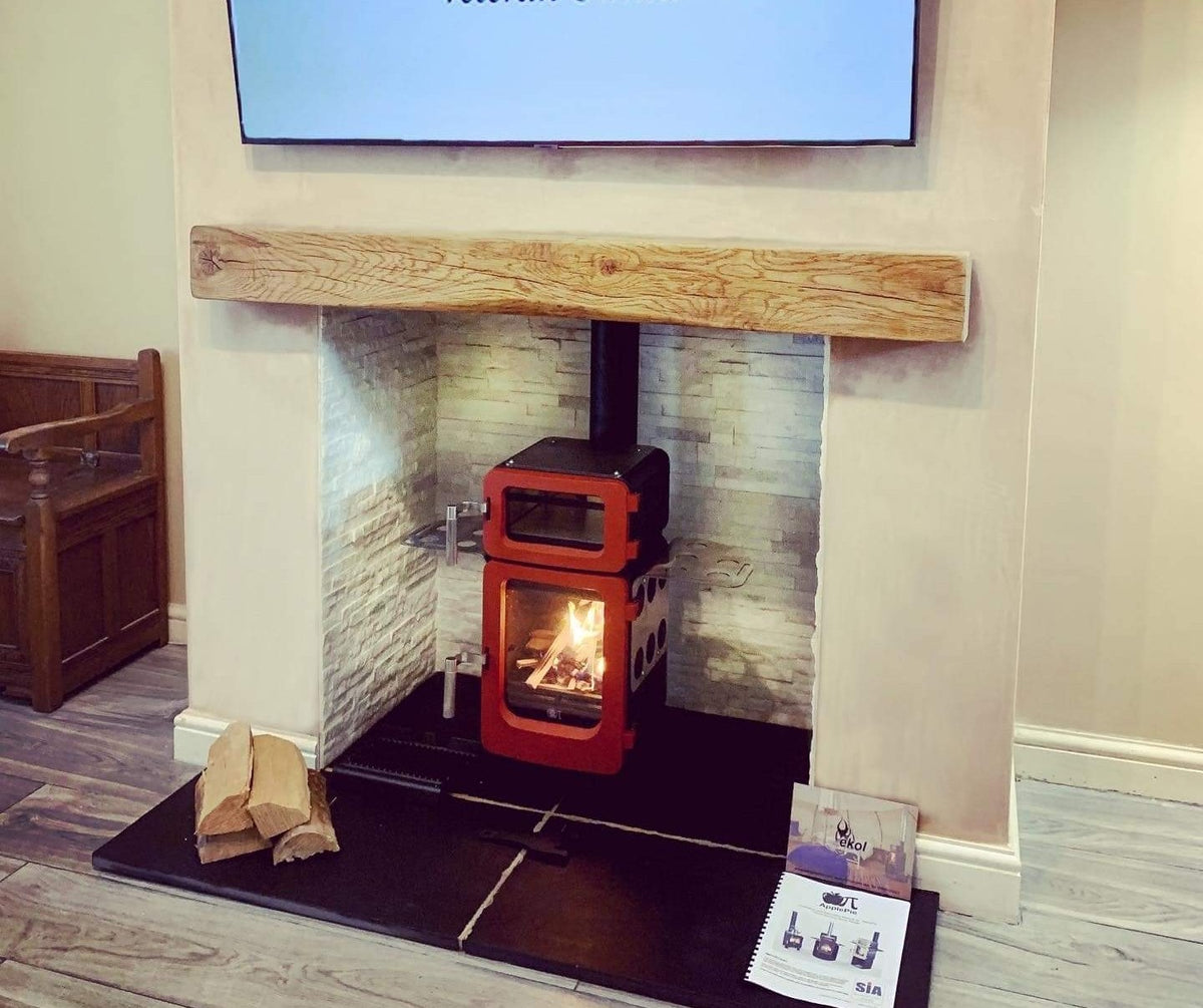 Shaped Oak Fireplace Beam – Real Beams